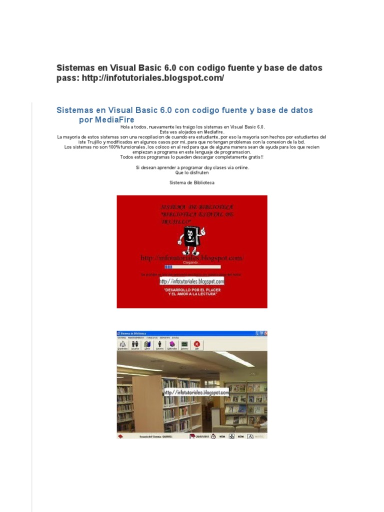 Proyectos en Visual Basic 6.0 Gratis | PDF