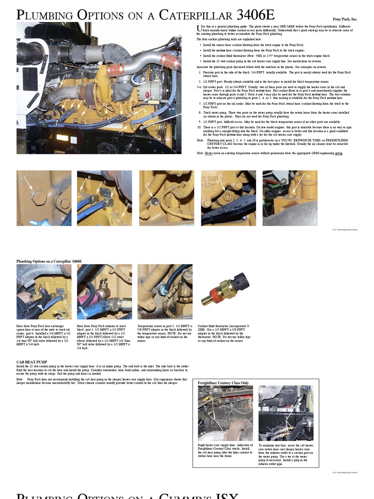 All Engine Plumbing Diagrams PDF | PDF | Radiator | Truck