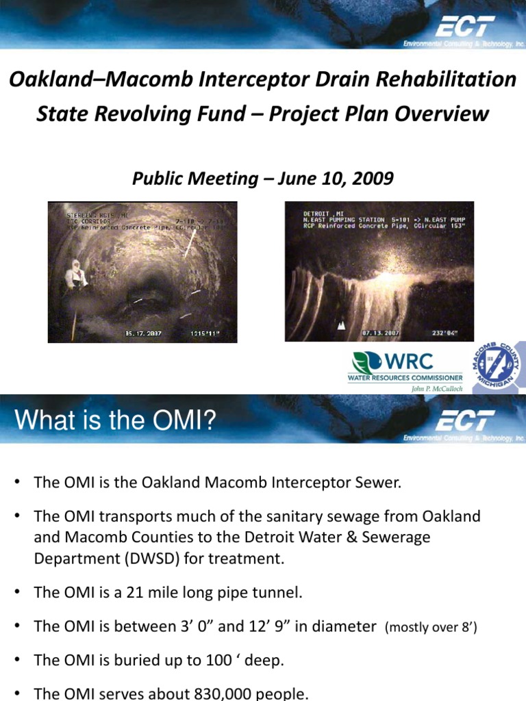 Oakland-Macomb Interceptor Drain Project - Project Plan Overview ...