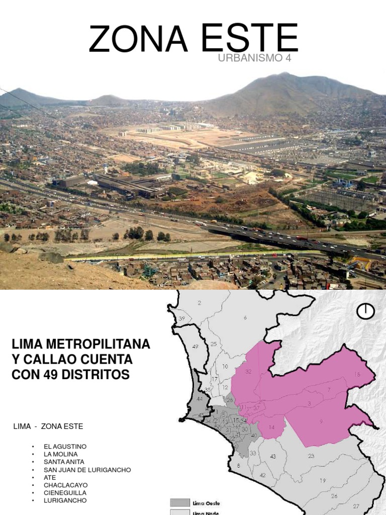 Distritos de Lima Este: Análisis Urbano | PDF | Lima | Science