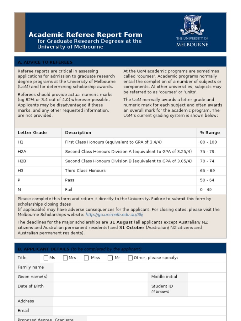 Academic_Referee_Report_form_2012_07.doc | Grading (Education ... Academic_Referee_Report_form_2012_07.doc | Grading (Education ...