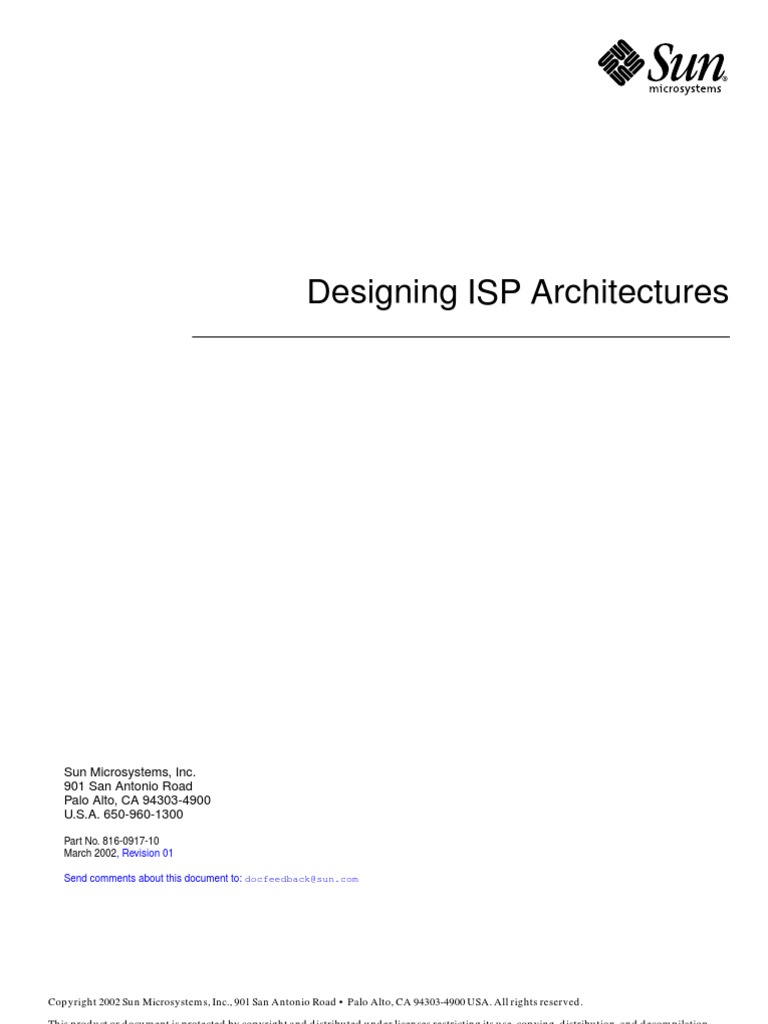 Designing ISP Architectures | PDF | Internet Access | Internet Service ...