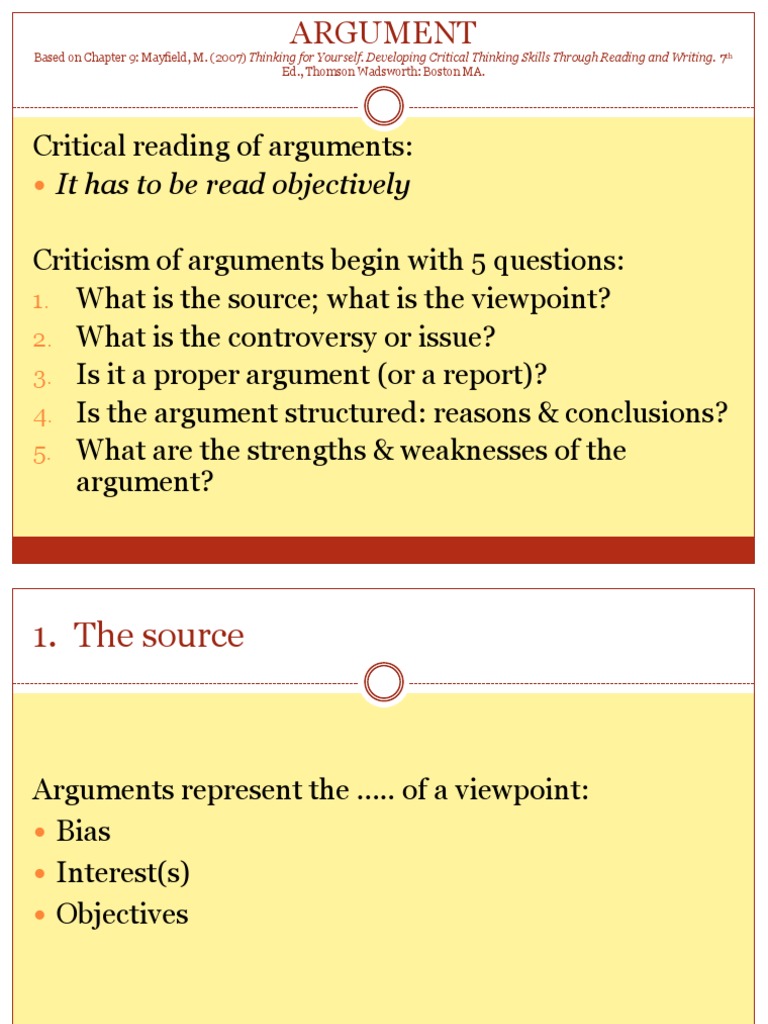 Critical Reading for Students | PDF | Deductive Reasoning | Argument