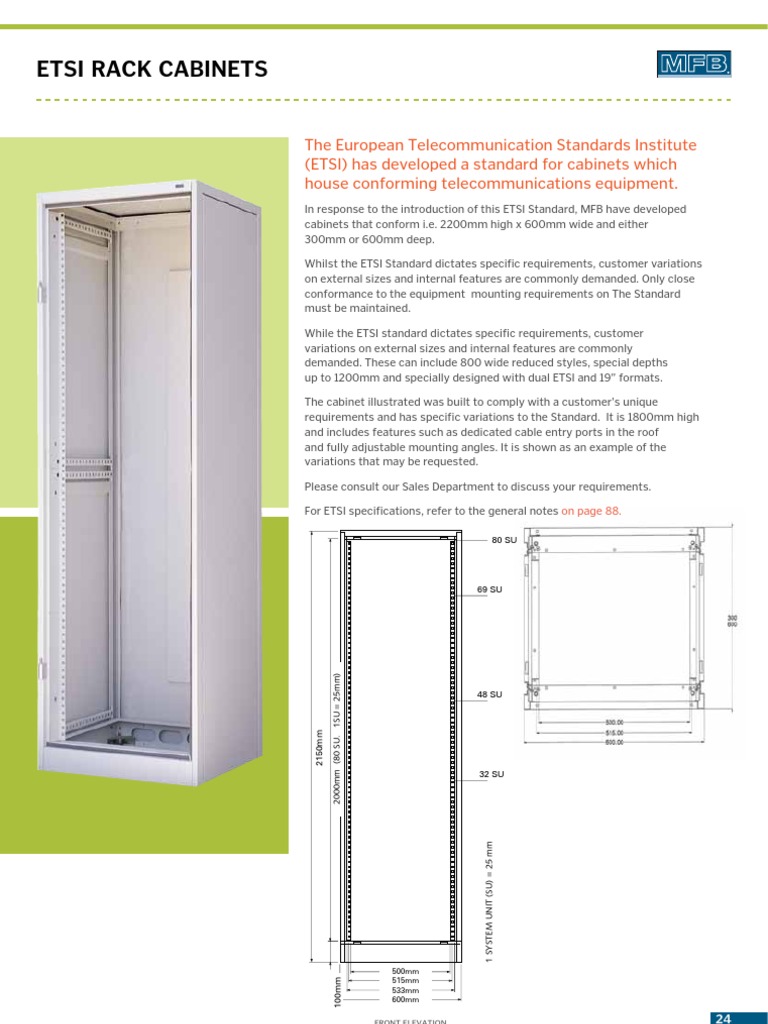 MFB Cabinet ETSI-Rack | PDF