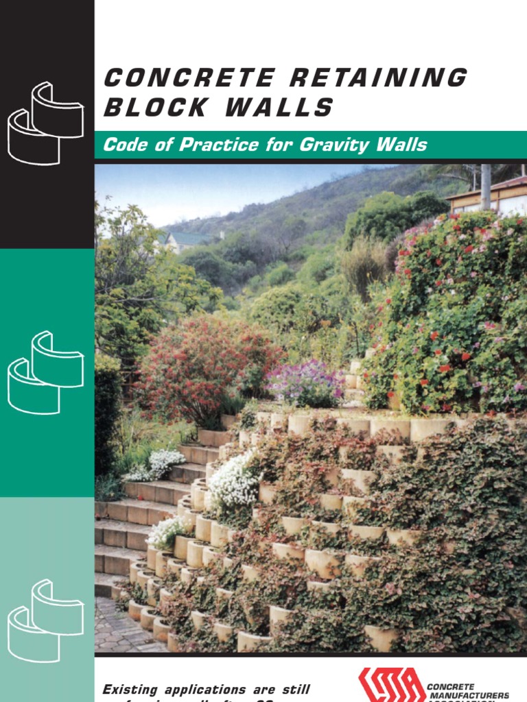 Retaining Block Walls Code of Practice | PDF | Geotechnical Engineering ...