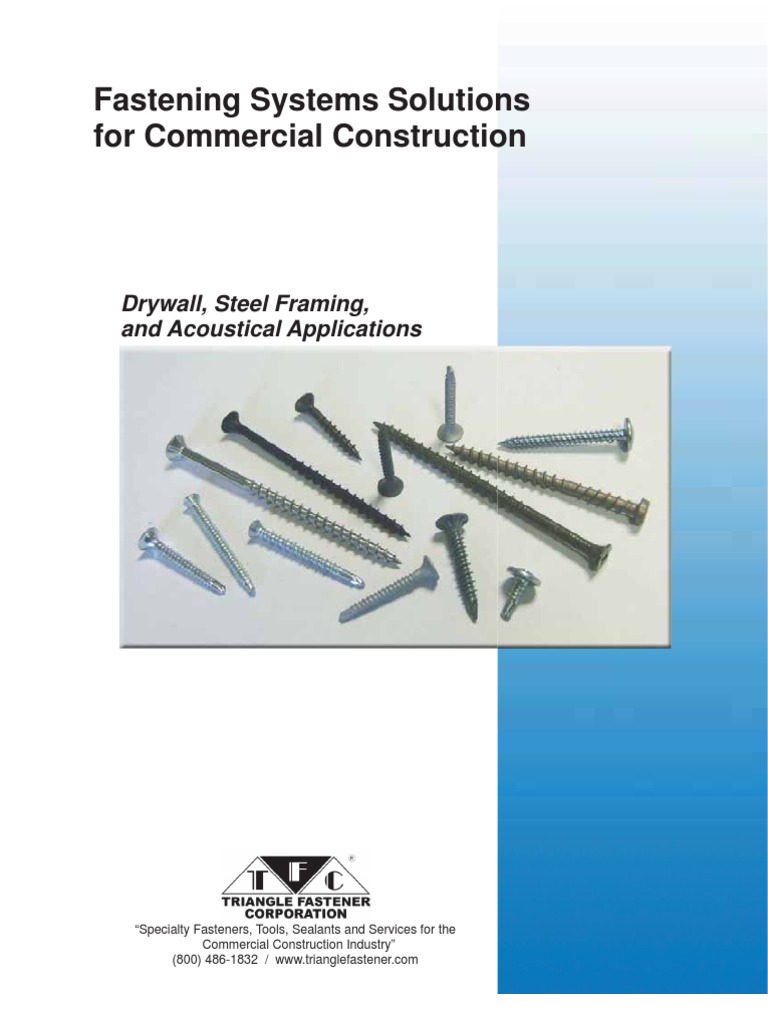 Drywall | PDF | Screw | Sheet Metal