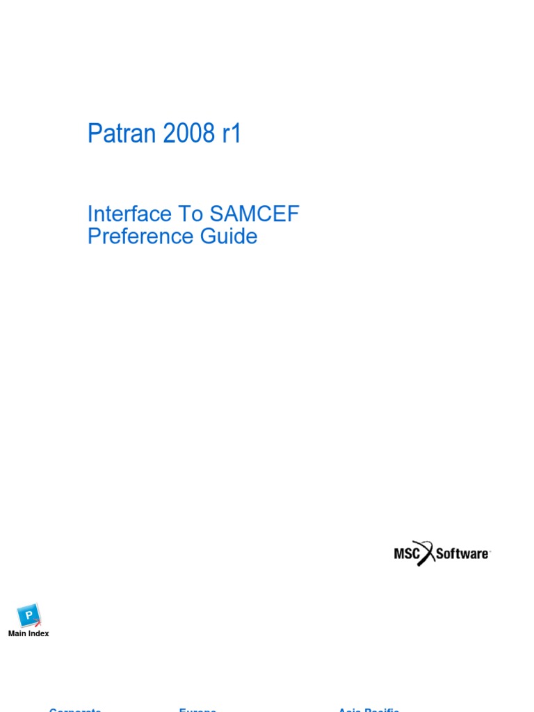 Patran 2008 r1 Interface To SAMCEF Preference Guide | PDF | Elasticity (Physics) | Structural ...