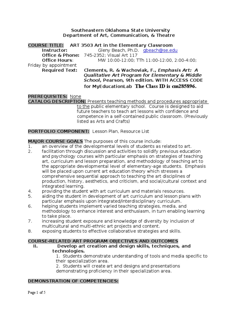 The Class ID Is cm285896.: Course Title | PDF | Educational Assessment ...