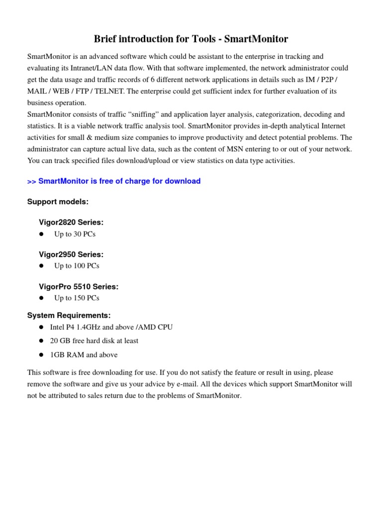 Introduction SmartMonitor V2.1.0 | PDF | Computer Network | Peer To Peer
