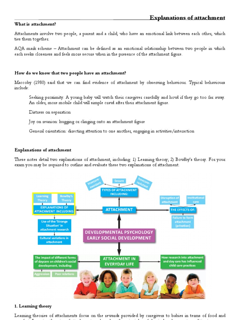 Explanations of Attachment | PDF | Attachment Theory | Classical ...