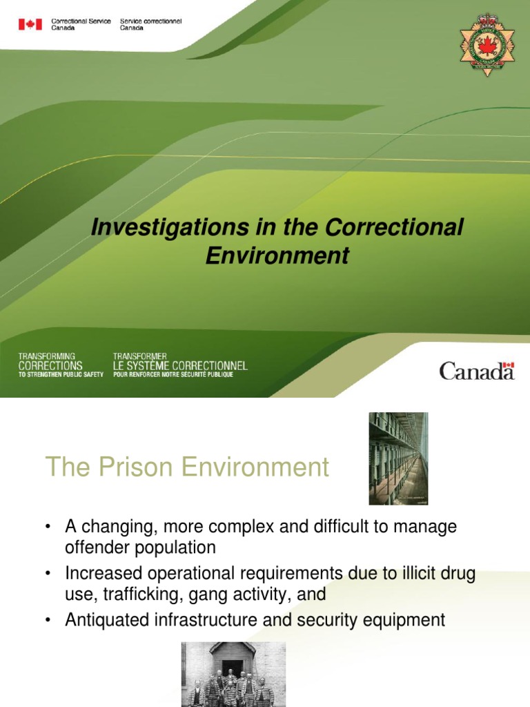 Investigations in The Correctional Environment | PDF | Prison | Prisoner