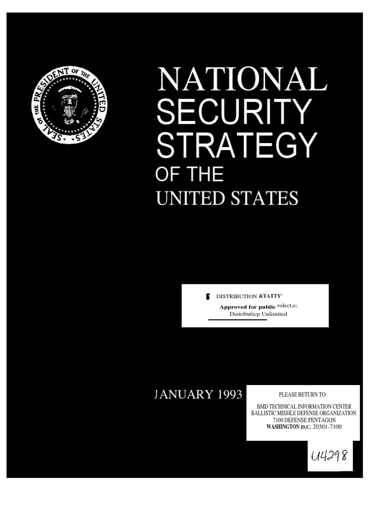 National Security Strategy 199301 PDF | PDF | United Nations ...
