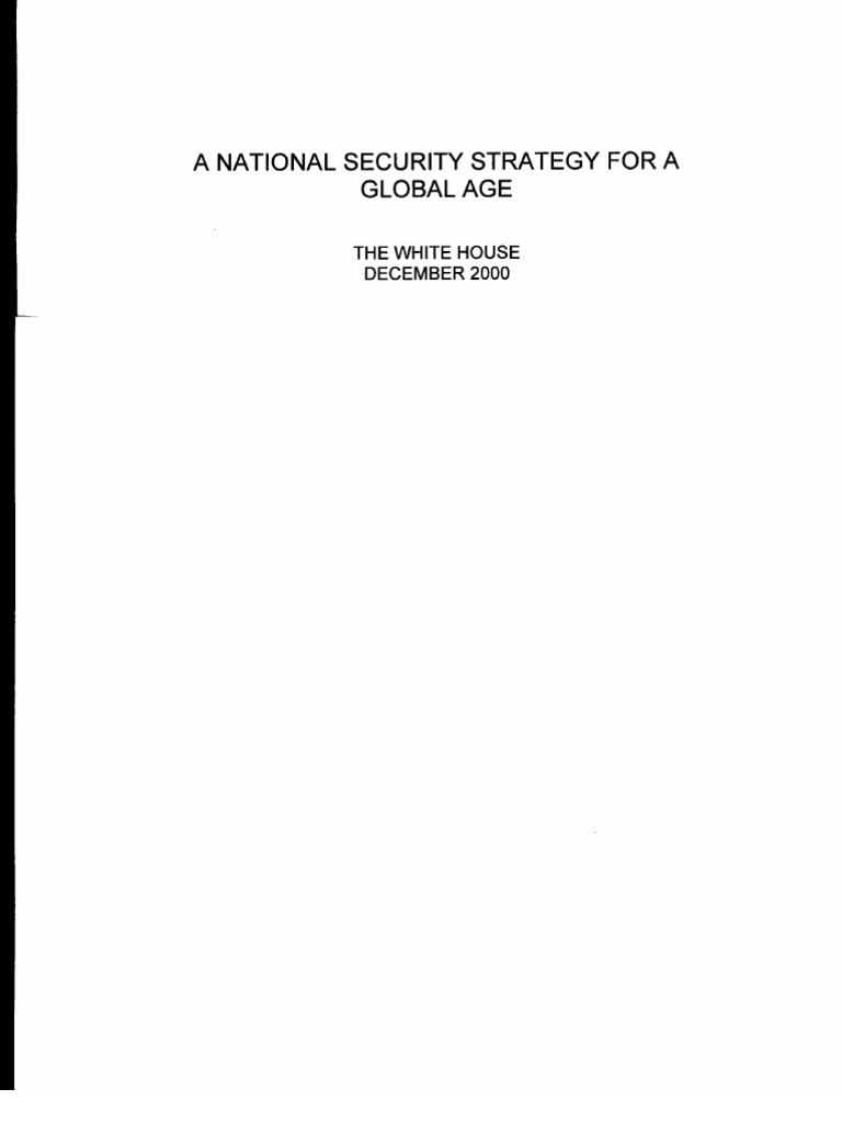 National Security Strategy 200012 PDF | PDF | Nuclear Proliferation | Aids
