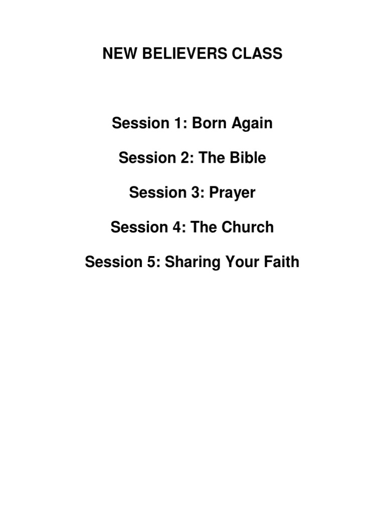 New Believers Guide | PDF