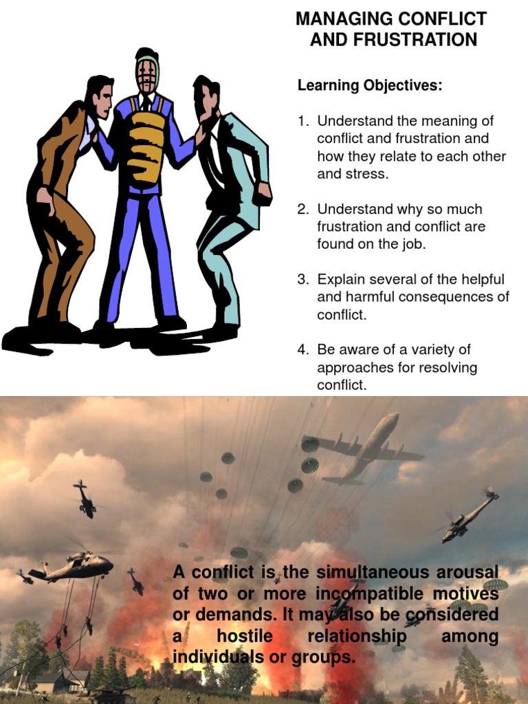 Managing Conflict and Frustration: Learning Objectives | PDF ...