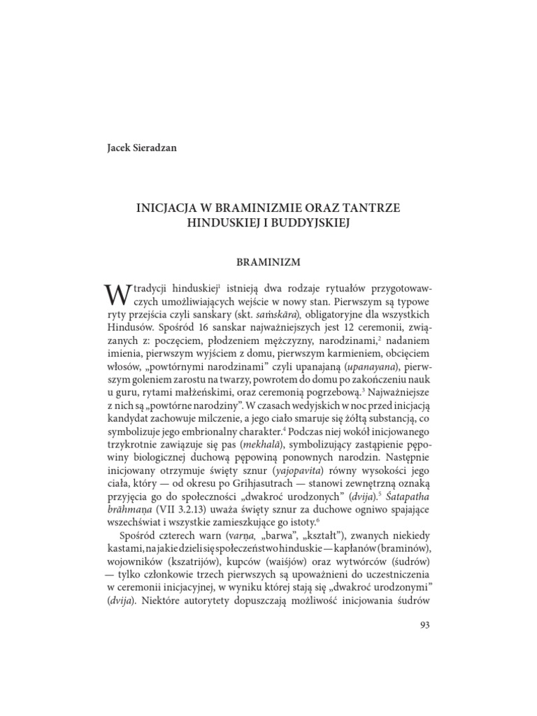 Inicjacja Jacek Sieradzan PDF | PDF