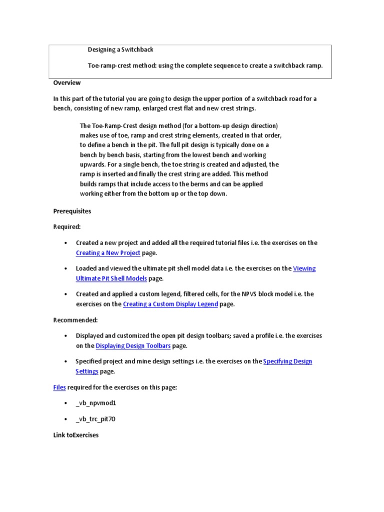 Designing A Switchback | PDF | Top Down And Bottom Up Design | Computing