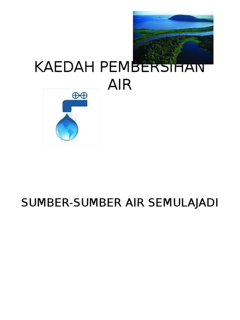 Kaedah Pembersihan Air