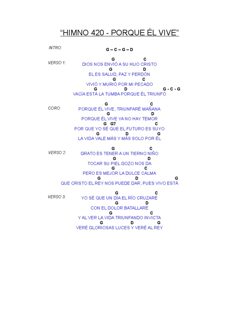 Himno 460 - Porque Él Vive