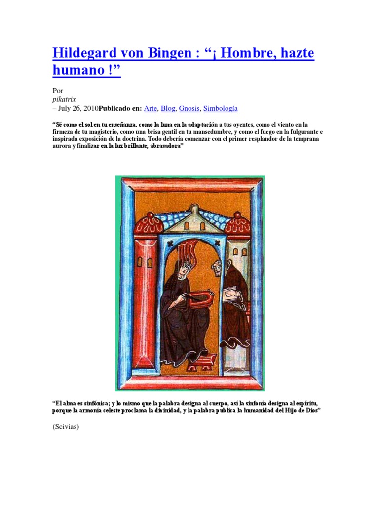 Hildegard Von Bingen | PDF | Alma | Science