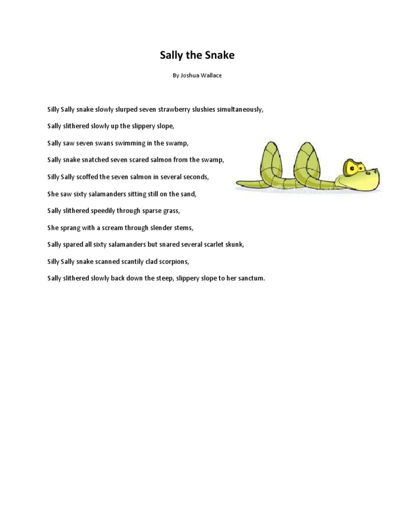 Sally The Snake | PDF
