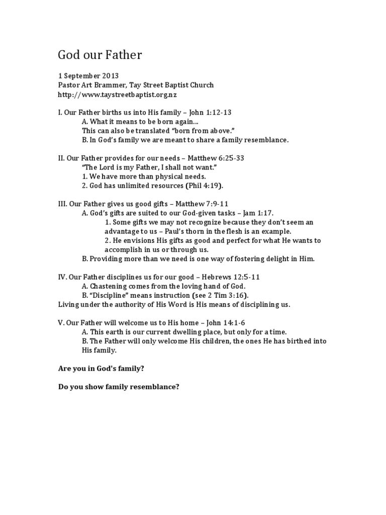 God Our Father | PDF