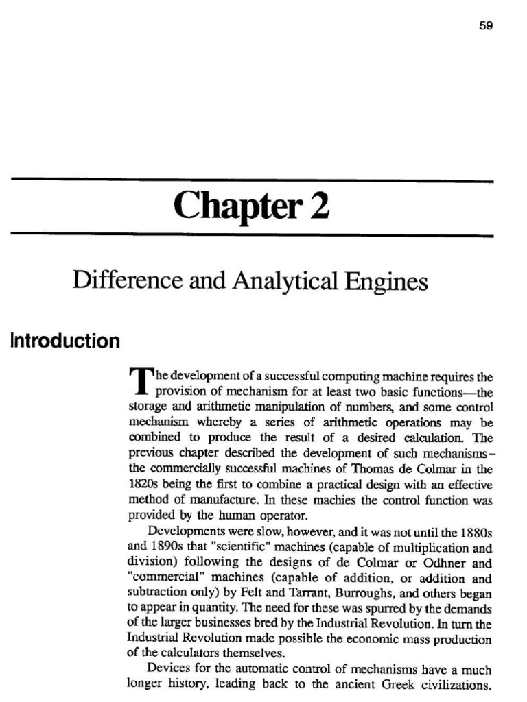 Babbage Difference Analytical Engine | PDF | Machines | Teaching ...