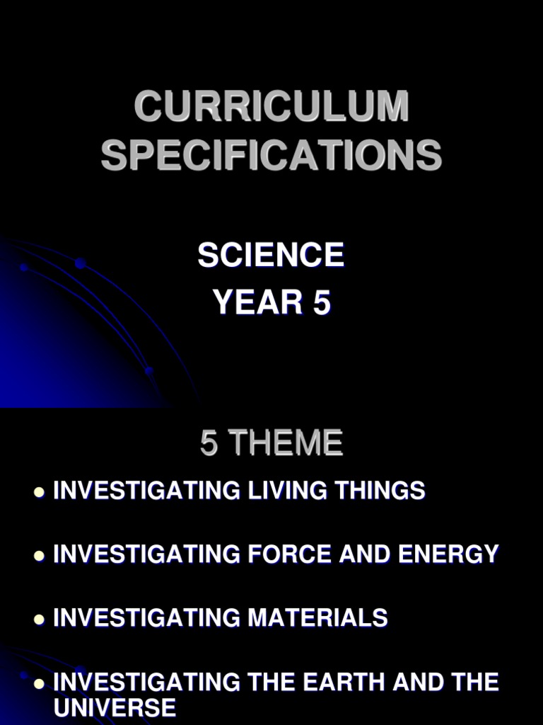 Year 5 Science Curriculum Overview | PDF | Food Web | Foods