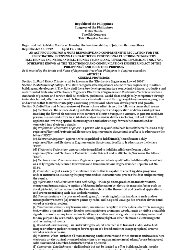 RA 9710 Gynecological Disorder Leave | PDF | Computers