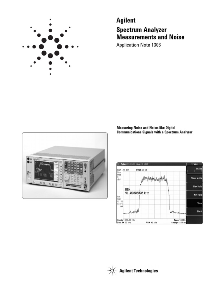 AN1303 Spectrum Analyzer Measurements and Noise | PDF | Bandwidth ...