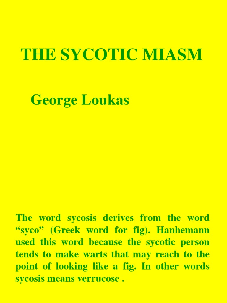 Sycotic Miasm | PDF | Emotions | Psychological Concepts