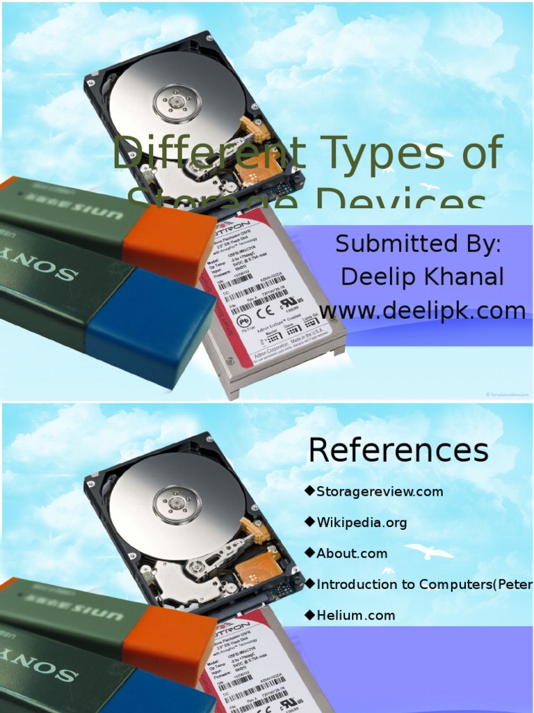 Presentation On Different Types of Storage Devices | PDF | Solid State ...
