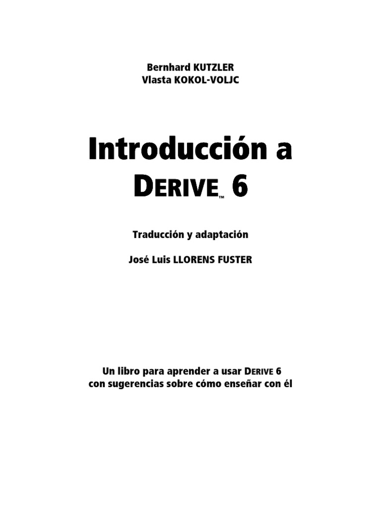 Manual Derive 6 | PDF | Point and Click | Ventana (informática)