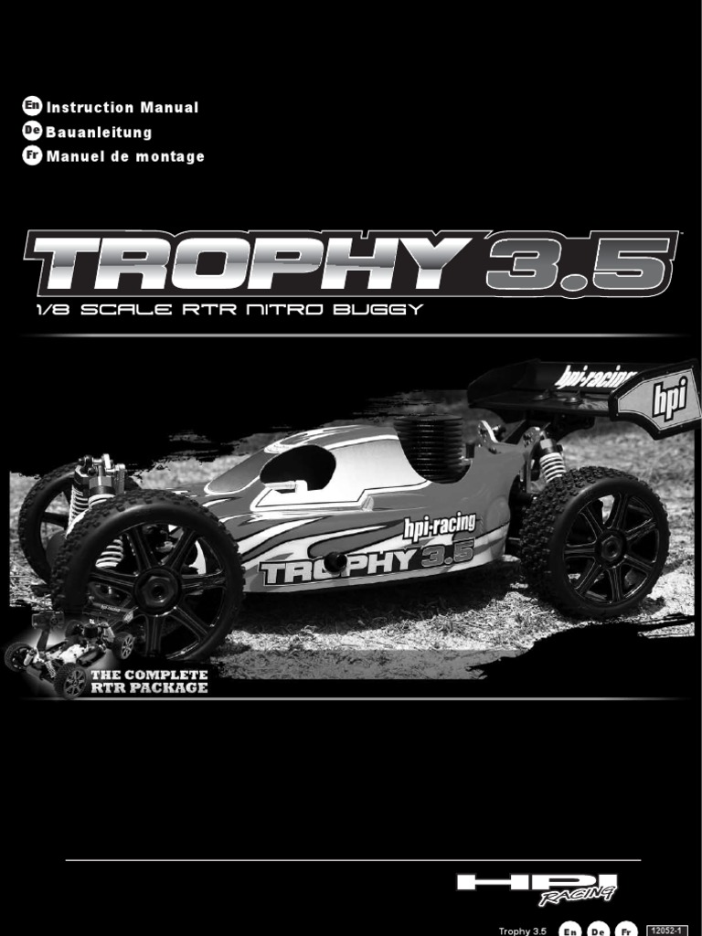 HPI Trophy 3.5 Instrucion Manual | PDF | Vehicle Technology | Systems ...