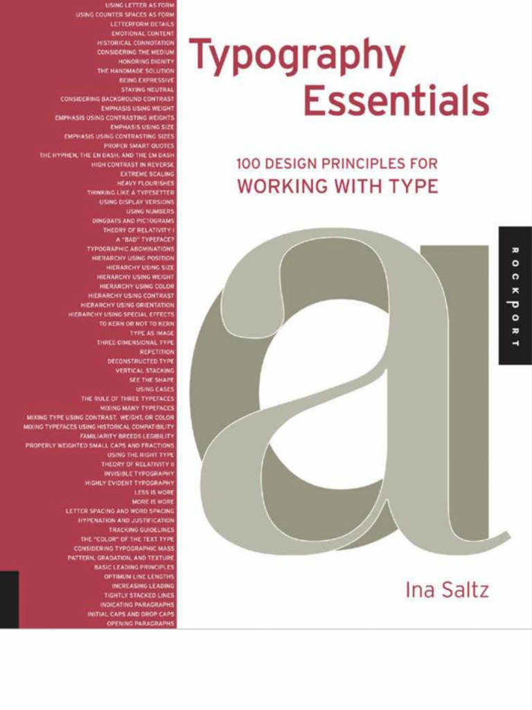 Typography Essentials - 100 Design Principles | PDF