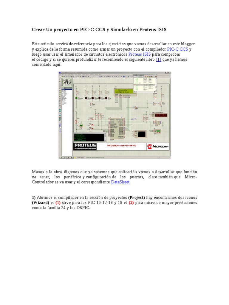 Crear Un Proyecto en PIC | PDF | Microcontrolador | Compilador