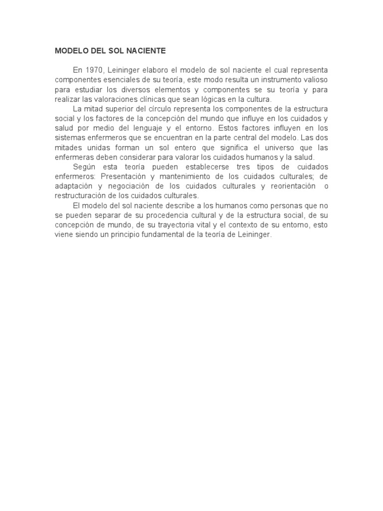 Modelo Del Sol Naciente | PDF