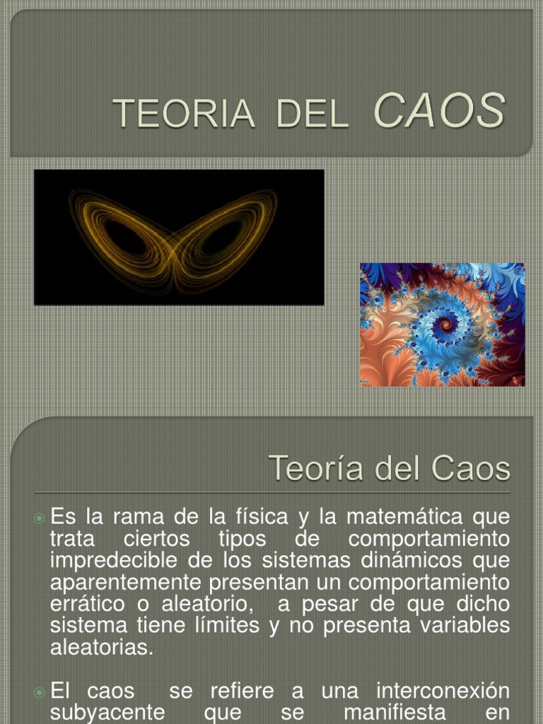 Teoria Del Caos Teoría Del Caos Atractor