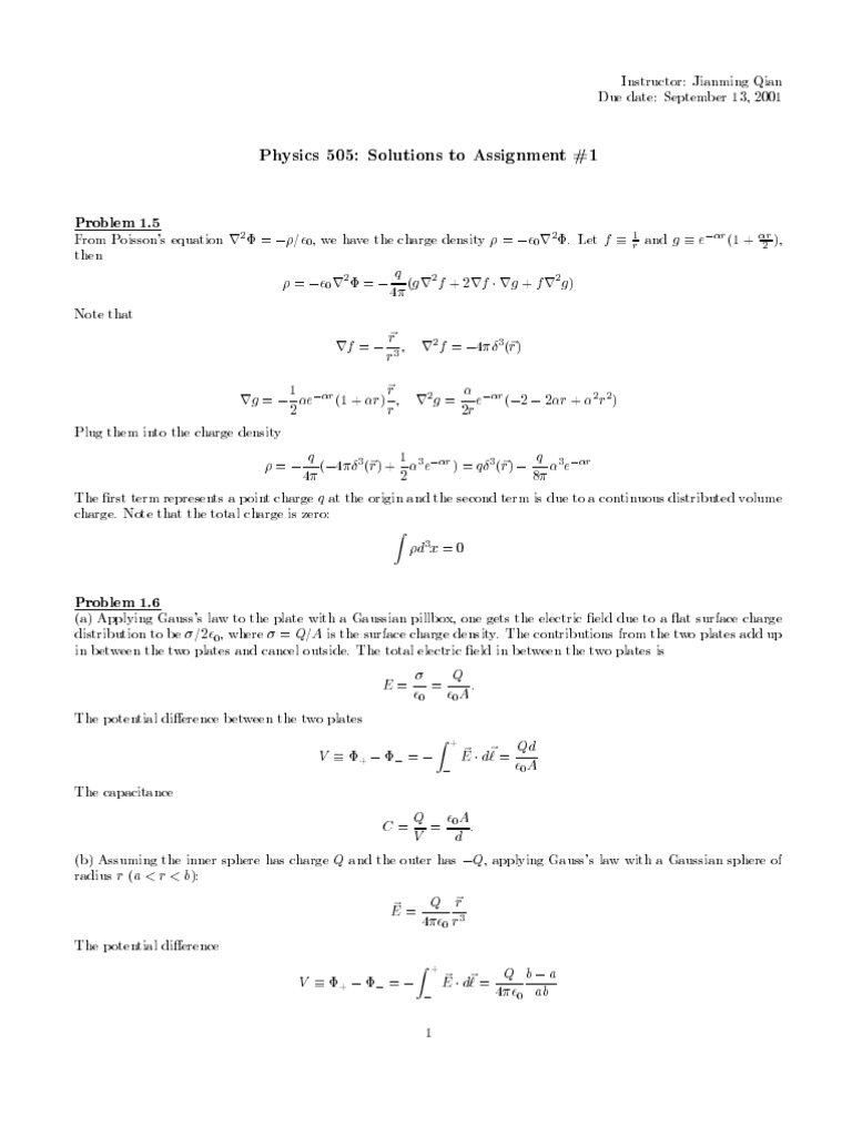 JD Jackson Solution | PDF