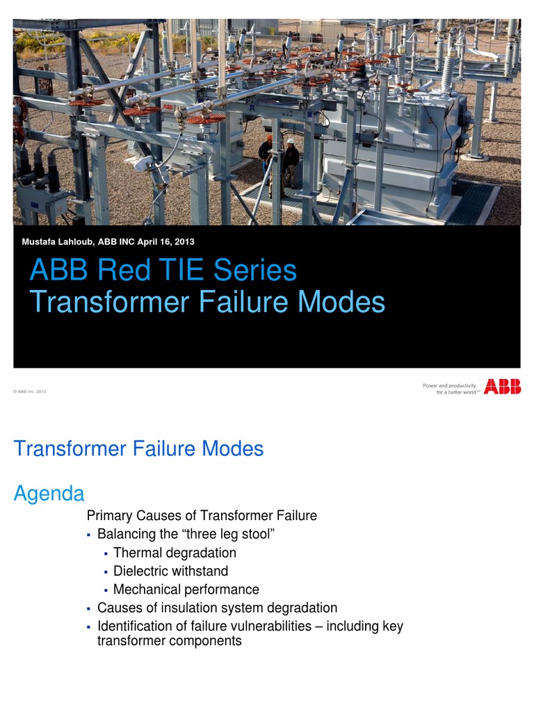 Transformer Failure Modes ABB 2013-04-16 | PDF | Transformer ...