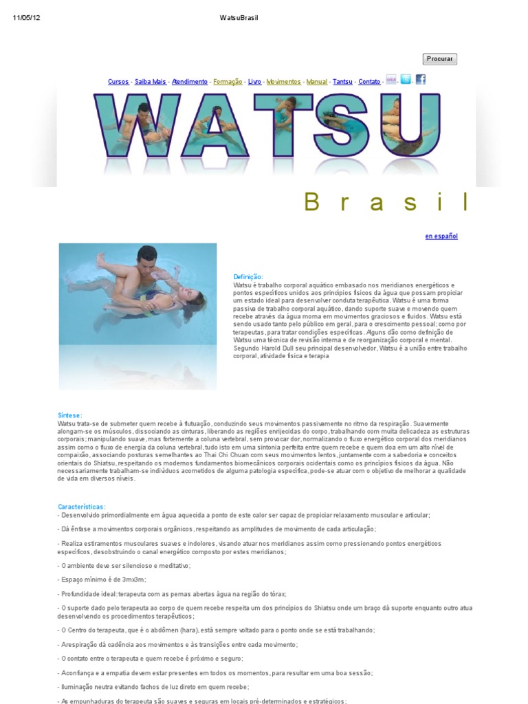 Manual de Watsu | Download grátis PDF | Flutuabilidade | Músculo