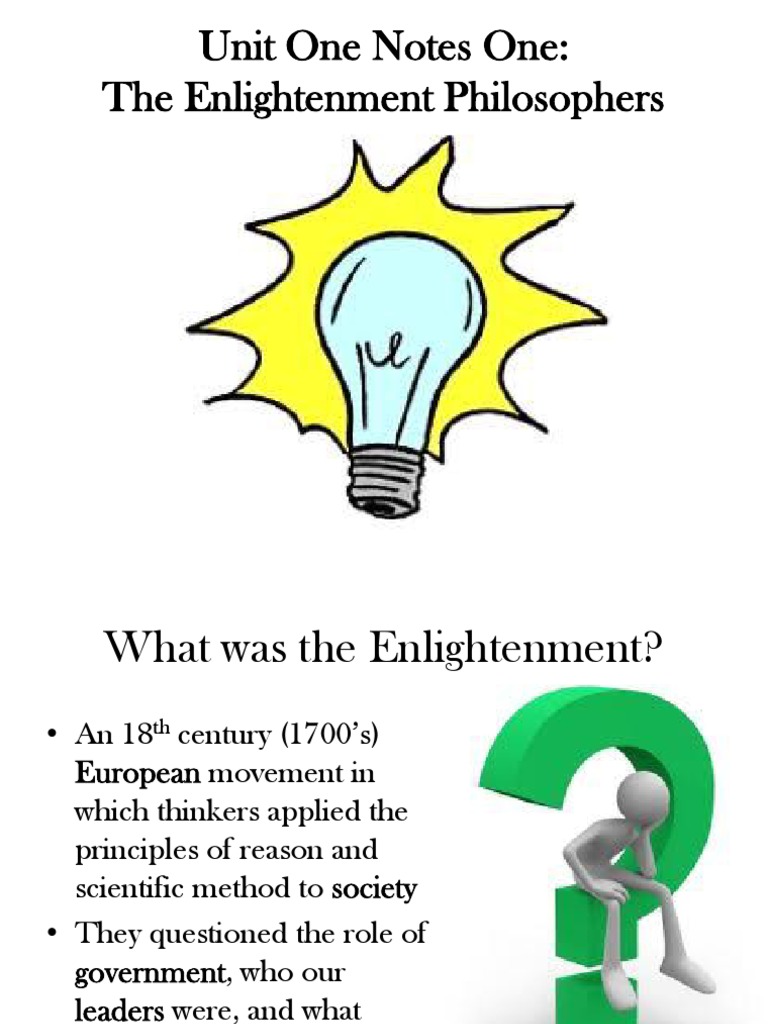 Enlightenment Thinkers Overview | PDF | Politics | Philosophy