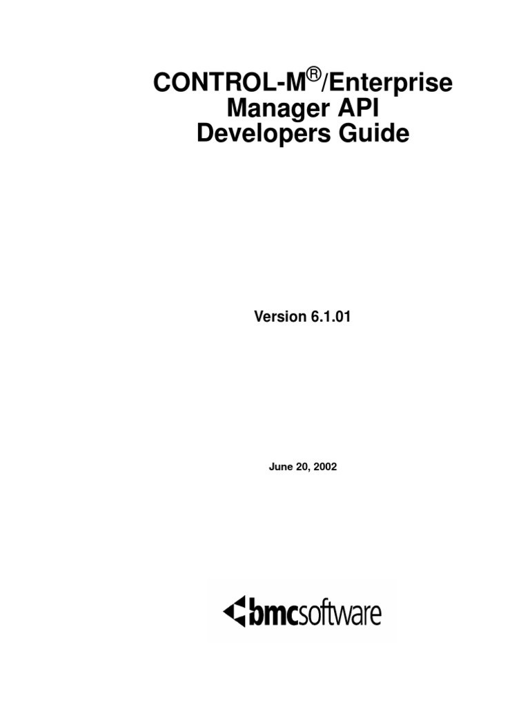 CM Enterprise Manager API Developers Guide | PDF | Application Programming Interface | Command ...