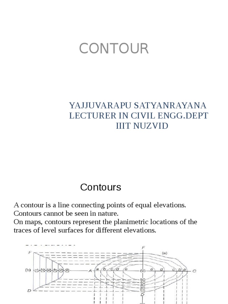 Contour | PDF | Contour Line | Surveying