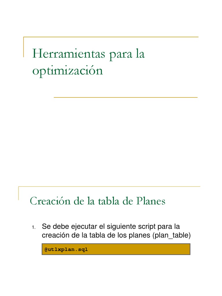 Optimizacion de Consultas | PDF | SQL | Tabla (base de datos)