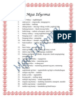 100 Halimbawa NG Idyoma | PDF