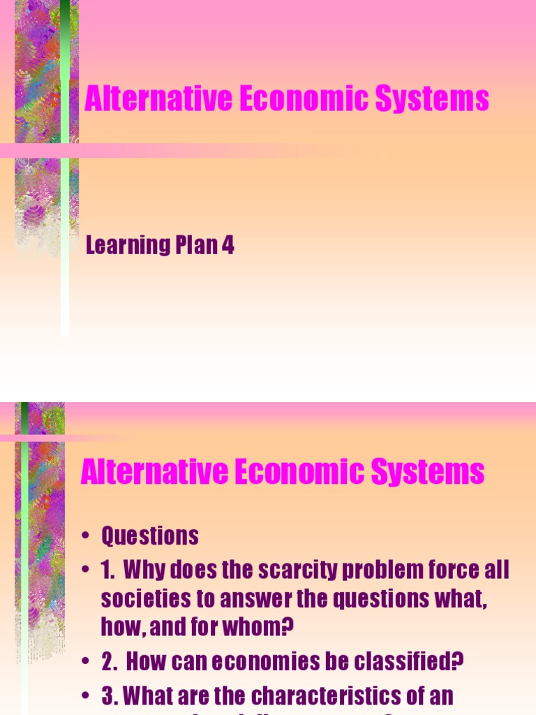 Alternative Economic Systems | PDF | Economic System | Factors Of ...