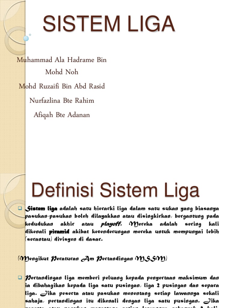 Sistem Liga New | PDF