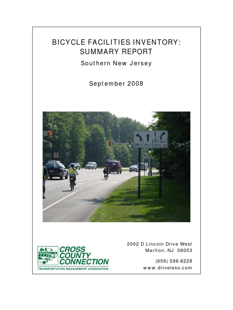CCCTMA Regional Bike Summary Report | PDF | New Jersey | Systems ...