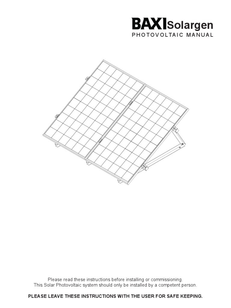 Solargen Solar PV Homekit Assembly Manual | PDF | Photovoltaic System ...